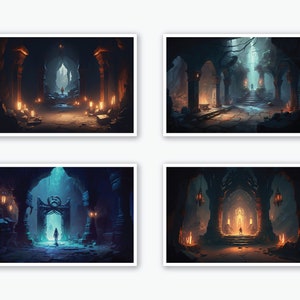 Dungeons - Dungeons and Dragons Wallpaper Bundle, Digital Download, DND ...