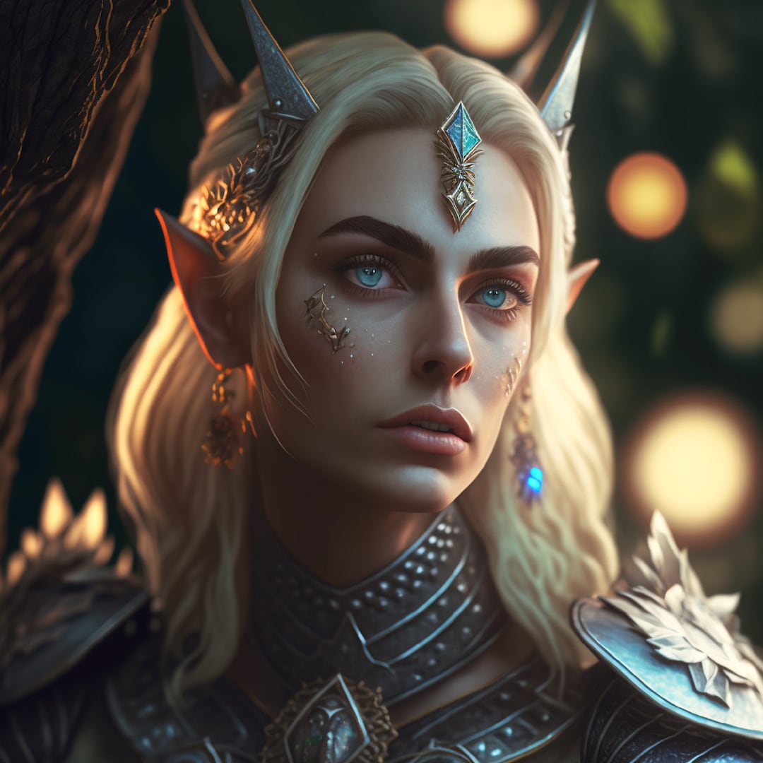 Custom Realistic Character Portrait, RPG Game Character Design, Dark ...