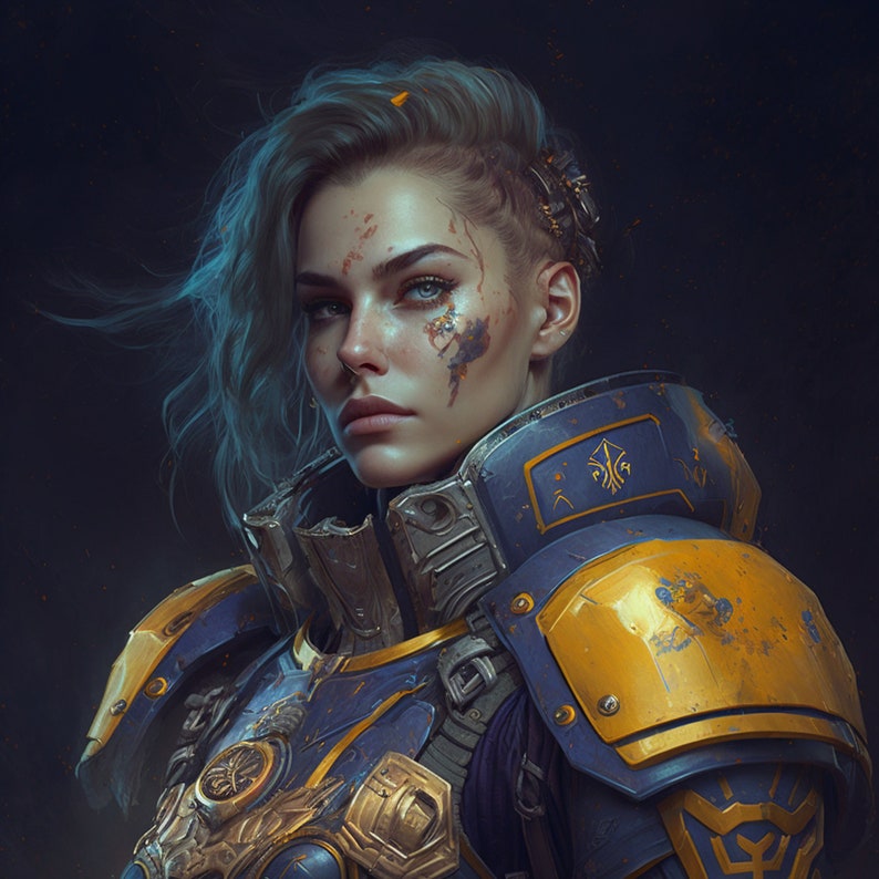 Custom Sci-fi Character Portrait Sci-fi Character Commission - Etsy