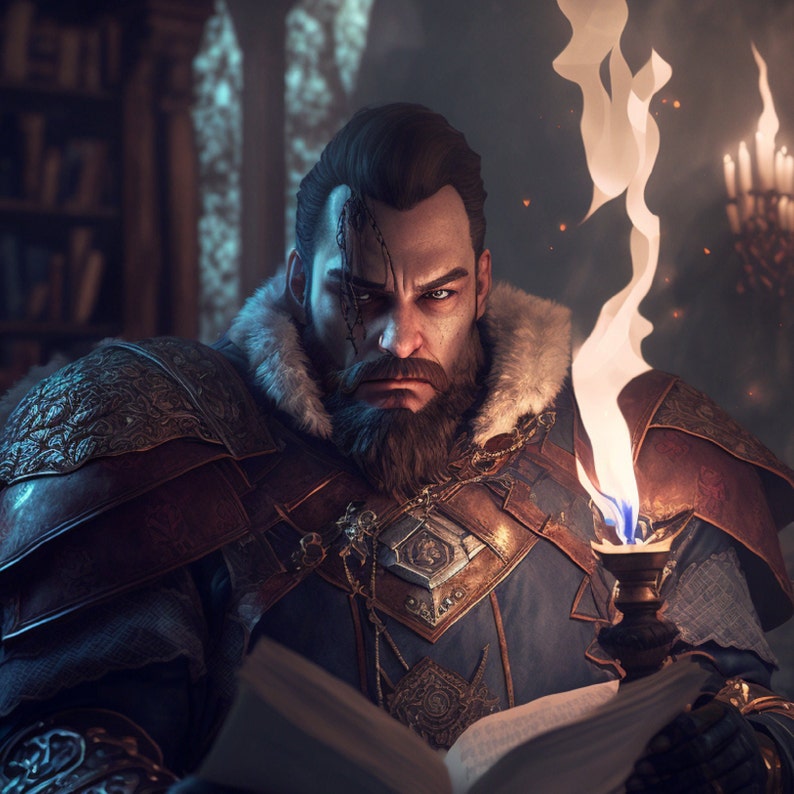 Custom Realistic Character Portrait, RPG Game Character Design, Dark ...