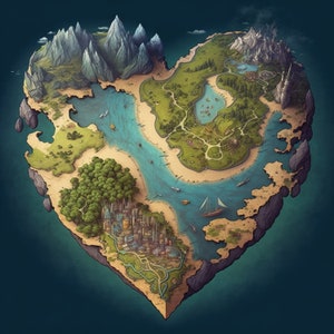 Custom Fantasy Map Commission, Dungeons and Dragons Map Commission ...