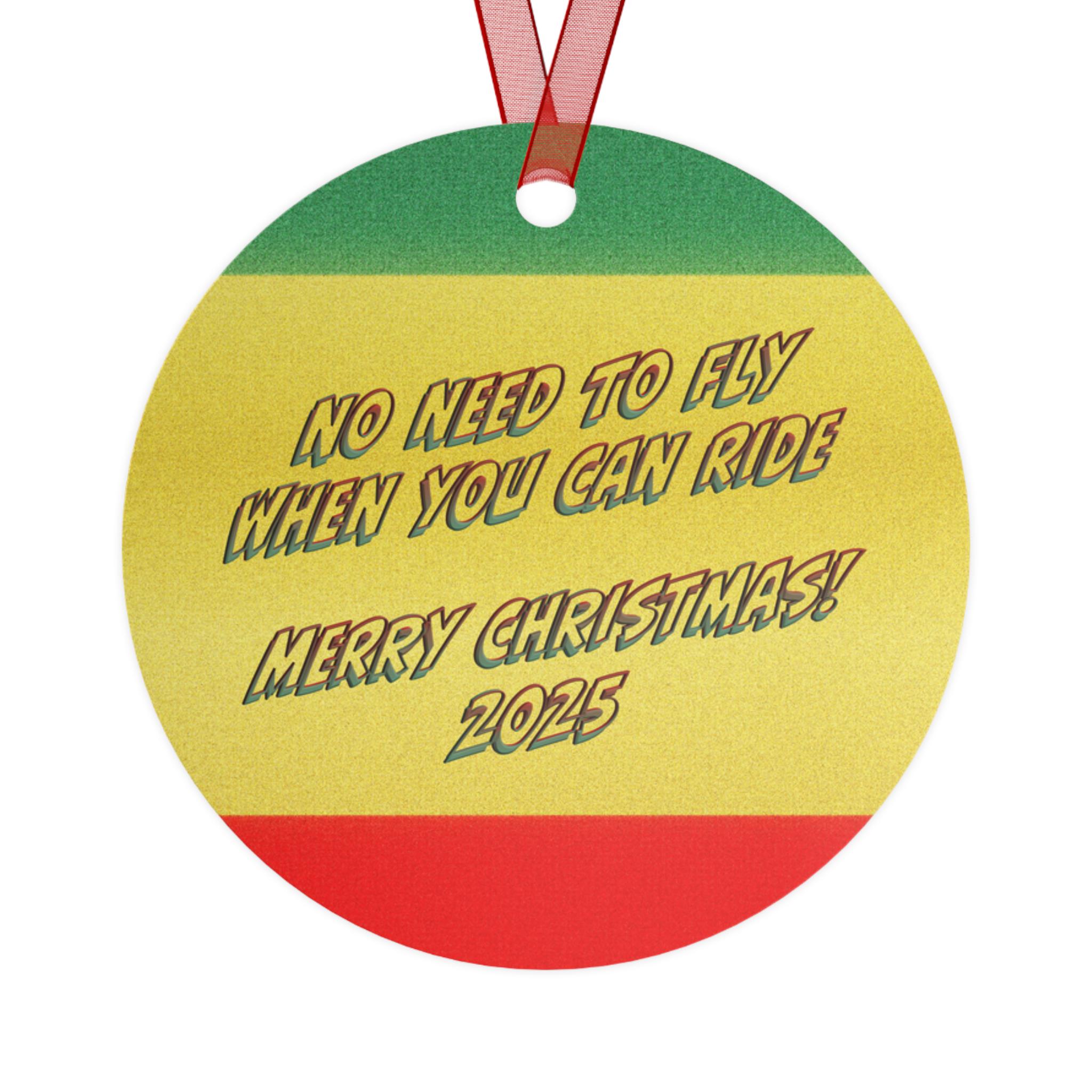 Santa Claus Riding A Triumph Motorcycle Sled Christmas Ornament, Biker ...