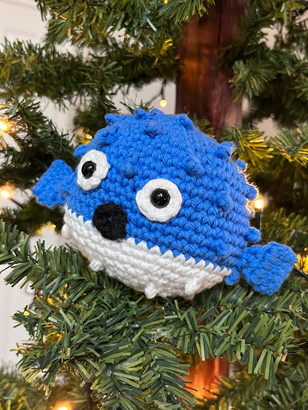 Hand Crocheted Pufferfish Plush - Etsy