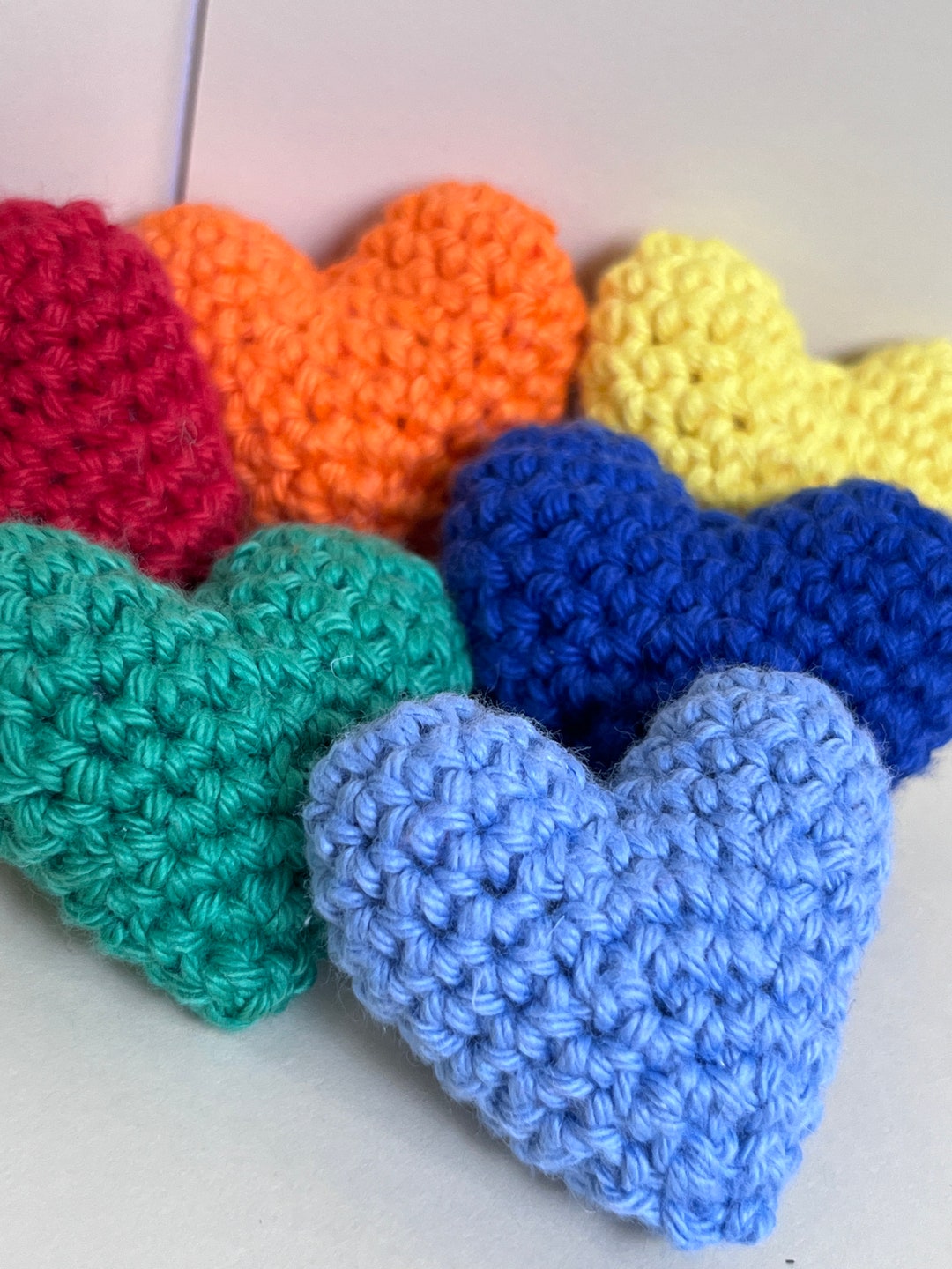 Tiny Crochet Heart / Miniature Crochet Heart /heart for Home Decor ...