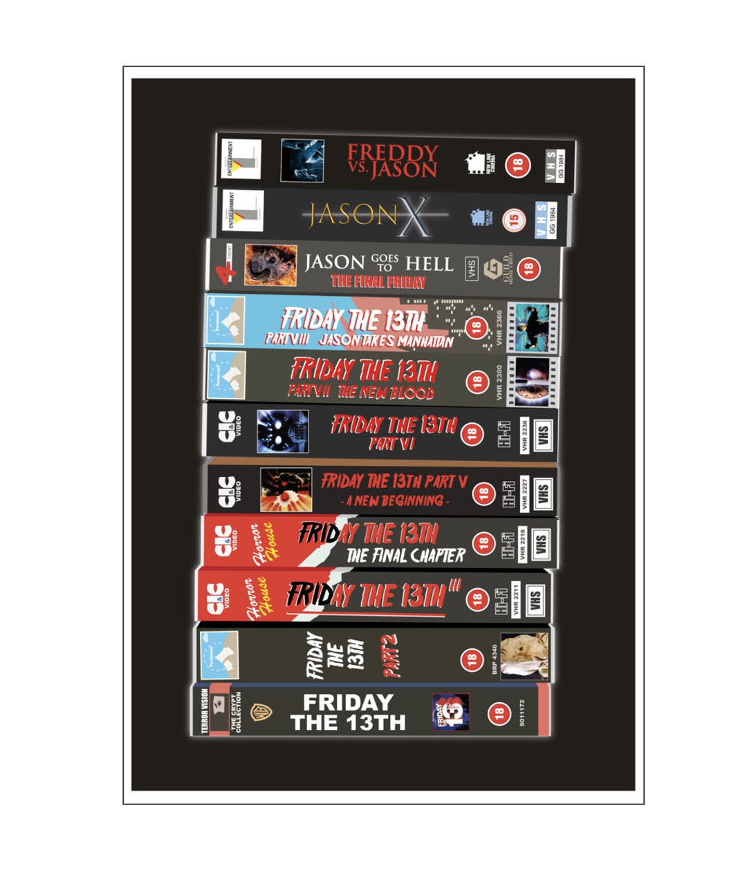 Friday the 13th VHS - Art Print / Poster - Etsy