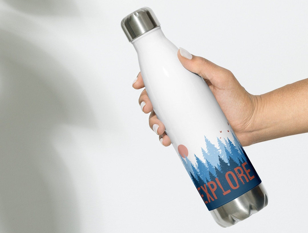 Explore Stainless Steel Water Bottle – Adventure Tree Design - Etsy