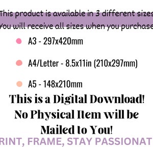 Printable to Do List, Daily to Do PDF Planner Checklist, A3 Size, A4 ...