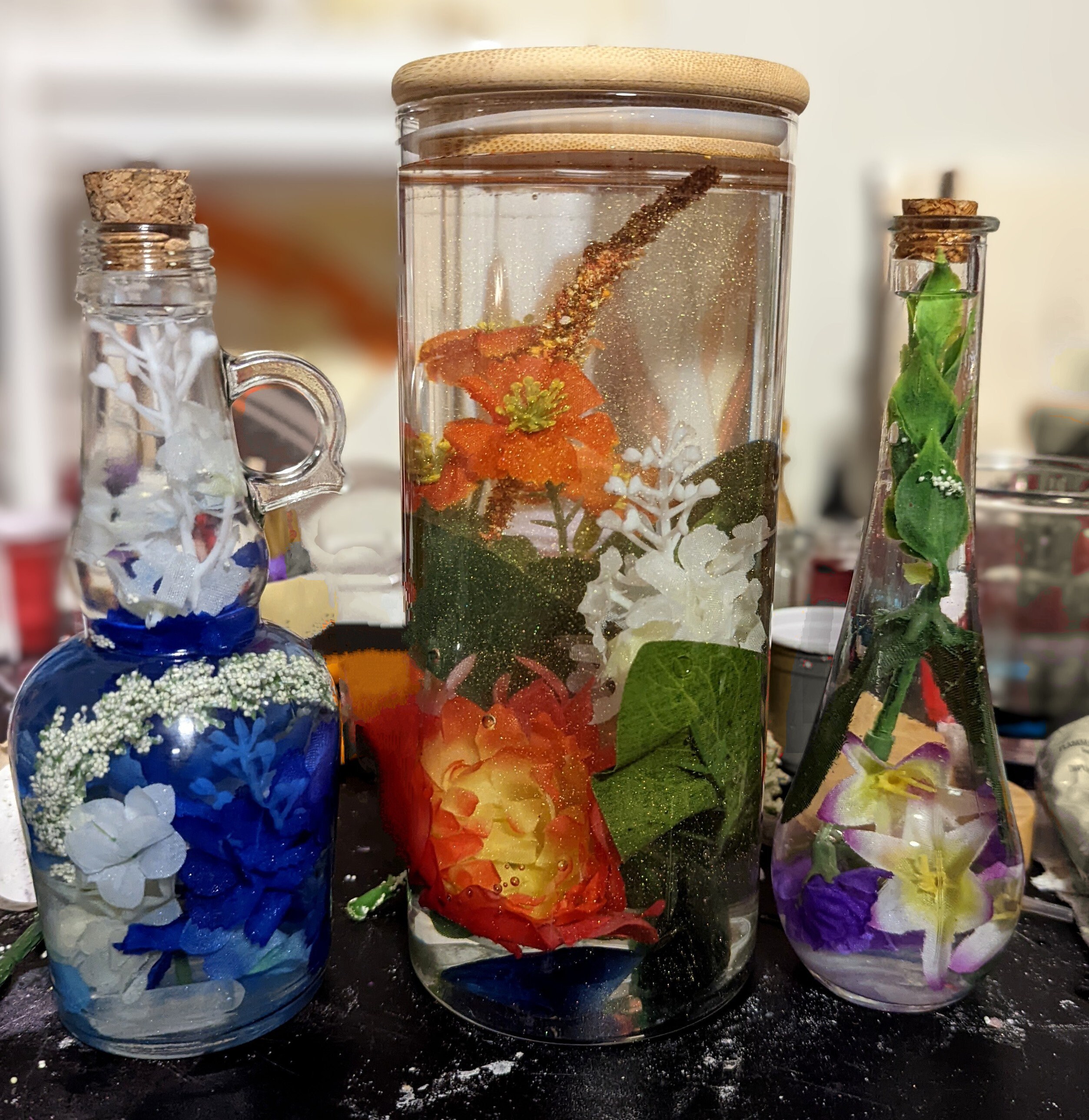 Flower Potion Decor Bottle - Etsy