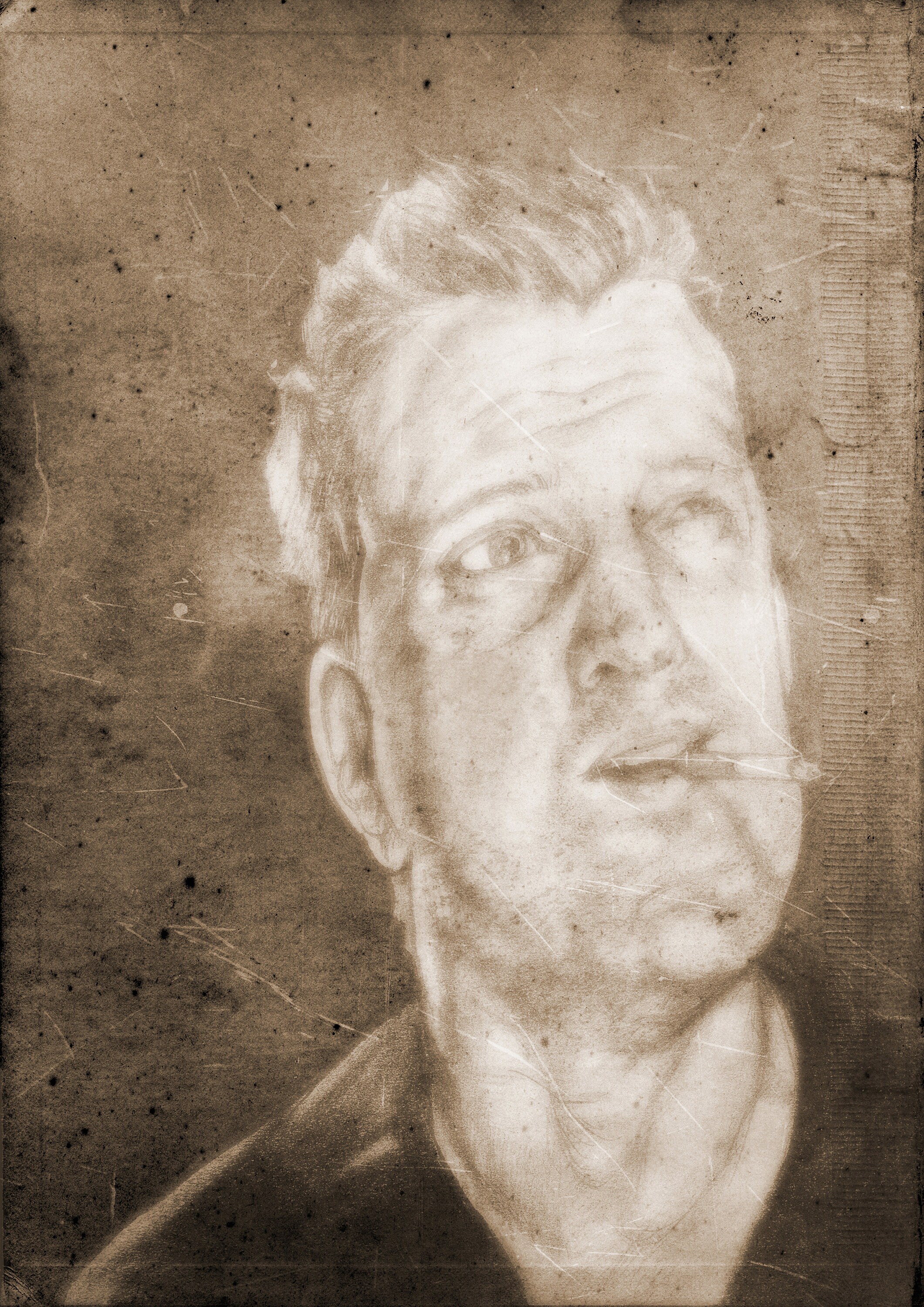 Vintage Josh Homme Portrait Queens of the Stone Age Poster Wall Art ...