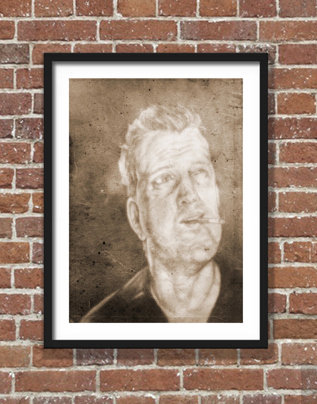Vintage Josh Homme Portrait Queens of the Stone Age Poster Wall Art ...