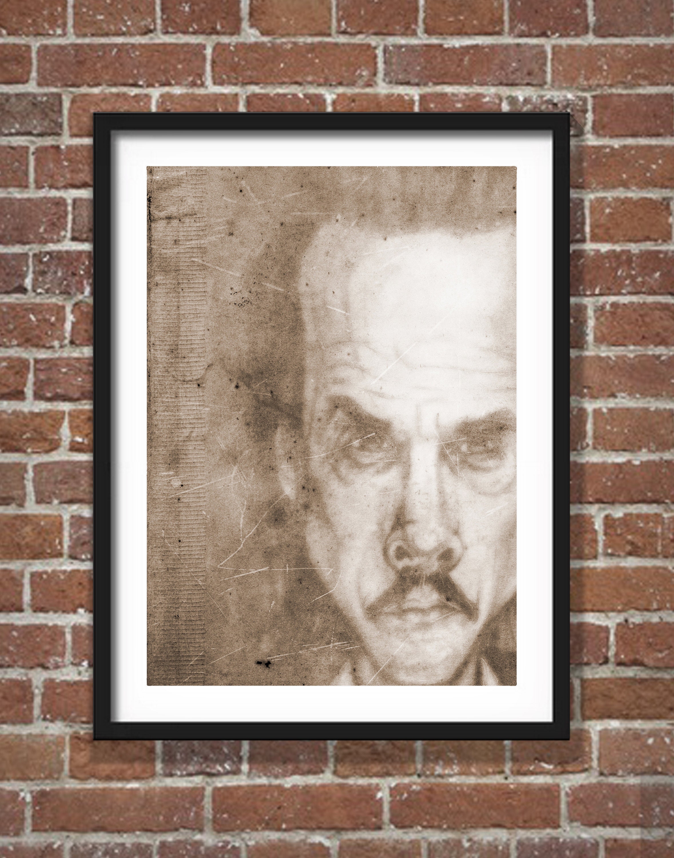 Vintage Nick Cave Portrait Poster Wall Art Home Decor Illustration Music Icon Framed Print