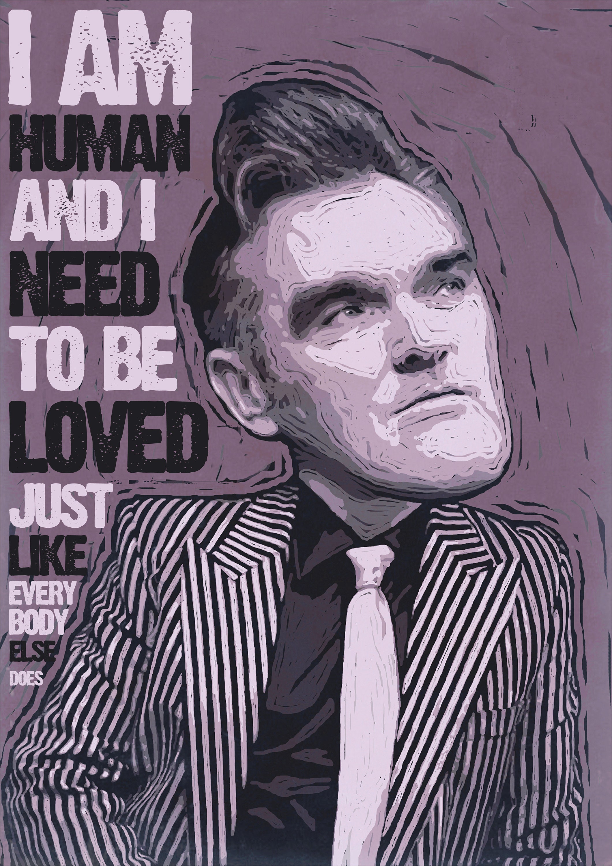 Morrissey Portrait the Smiths Poster Wall Art Home - Etsy
