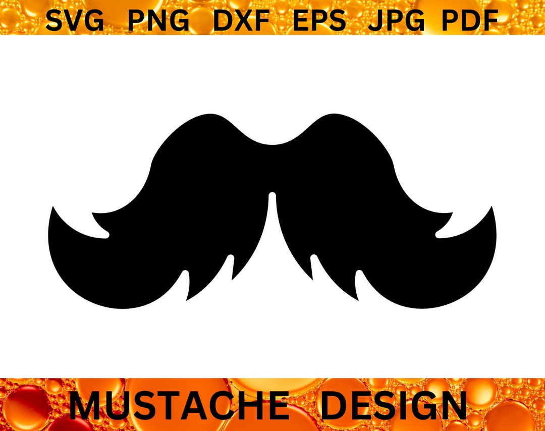 MUSTACHE SVG File Barber CRICUT Father's Day Cut Files Moustache Funny ...
