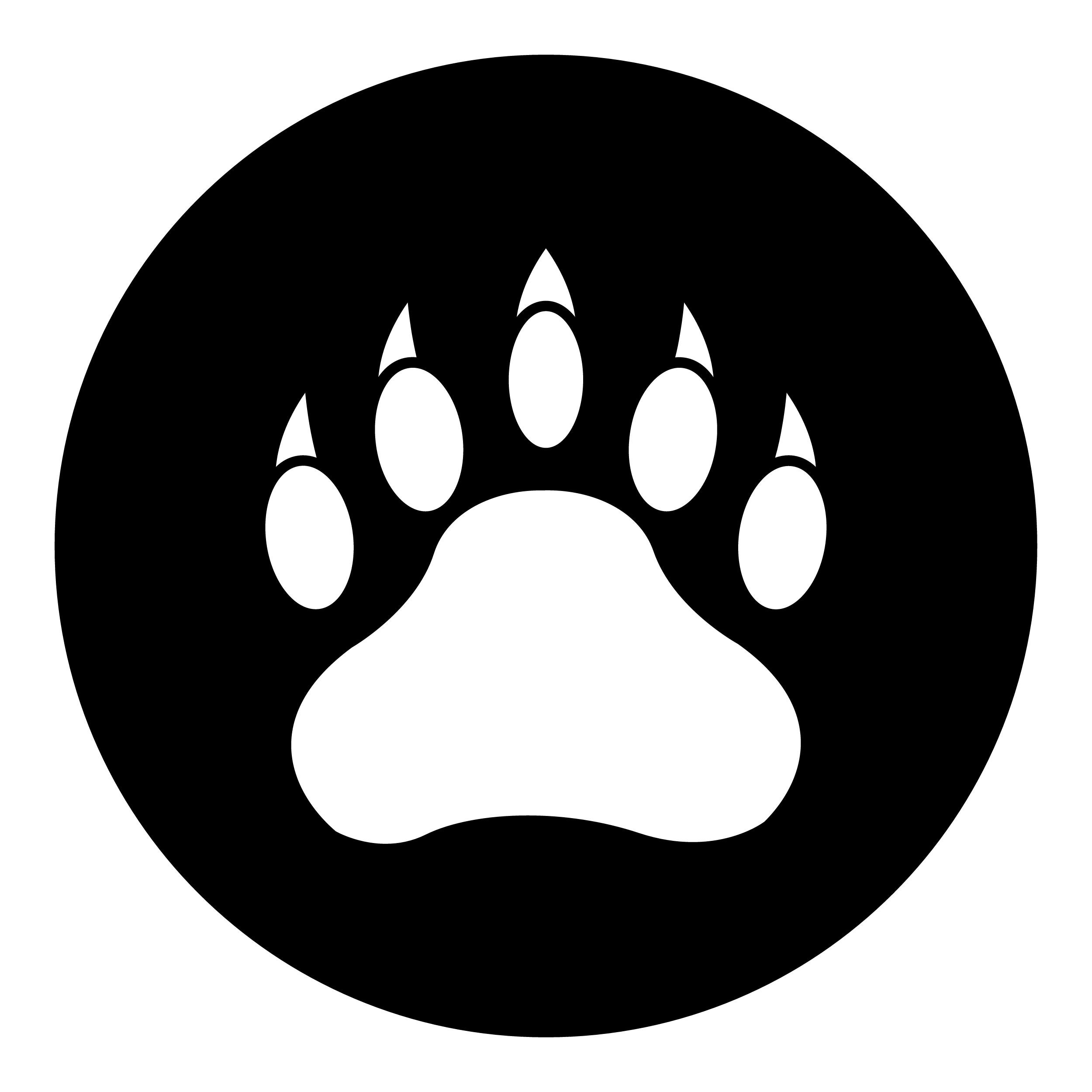 3 BEAR FOOTPRINTS SVG Monster Claw Cricut Bear Paw Frame Svg - Etsy