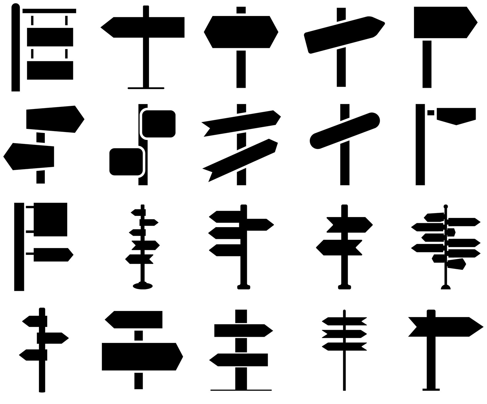 60 SIGNPOST SVG BUNDLE Wooden Arrow Cricut Road Sign Cut Files Road ...