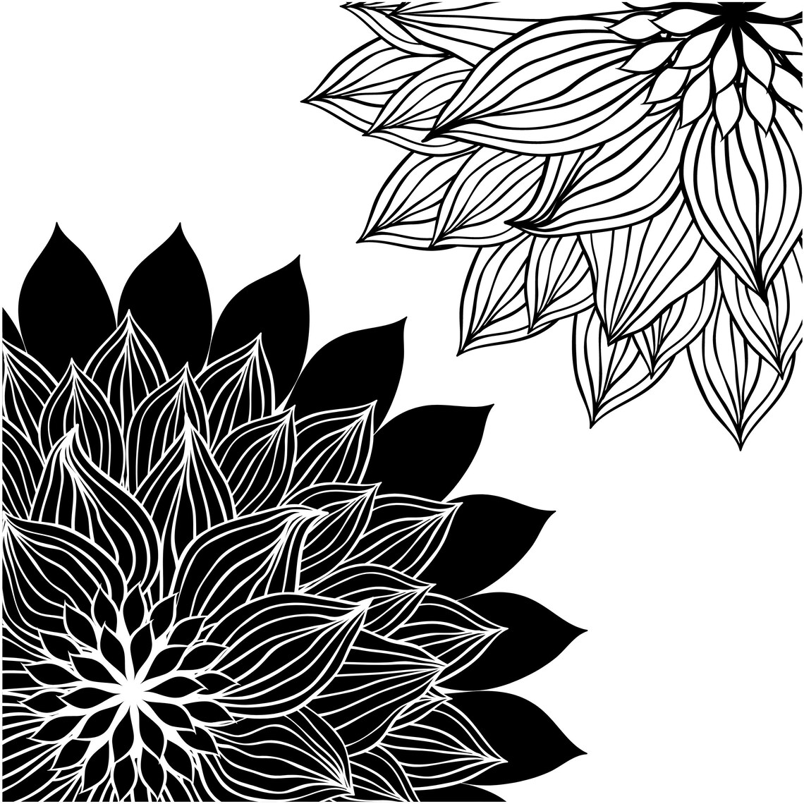 FLOWER ARRANGEMENT SVG File Bundle Flowers Border Cut Files - Etsy