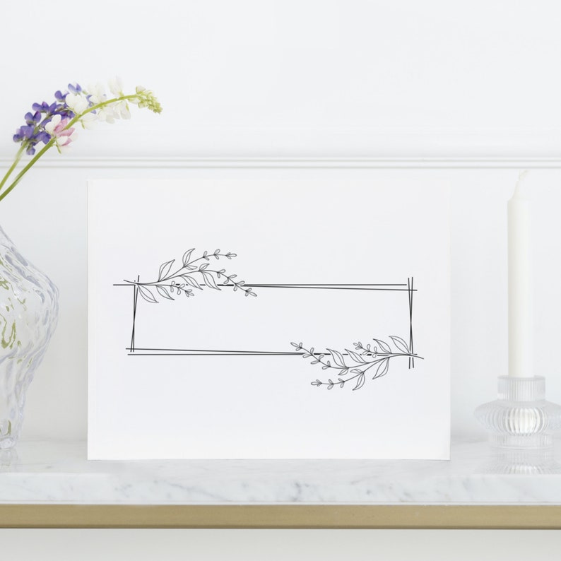 11 BOTANICAL BORDER Svg Bundle Flower Frames Svg Floral Border - Etsy