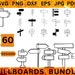 60 SIGNPOST SVG BUNDLE Wooden Arrow Cricut Road Sign Cut Files Road ...