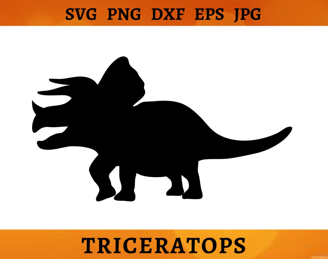 Triceratops Dinosaur SVG Dino Cut File Dinosaur CRICUT Triceratops ...