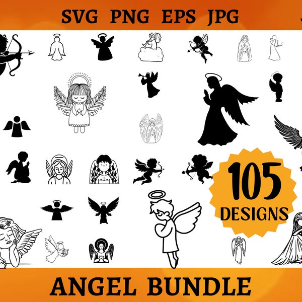 Angel Svg - Etsy