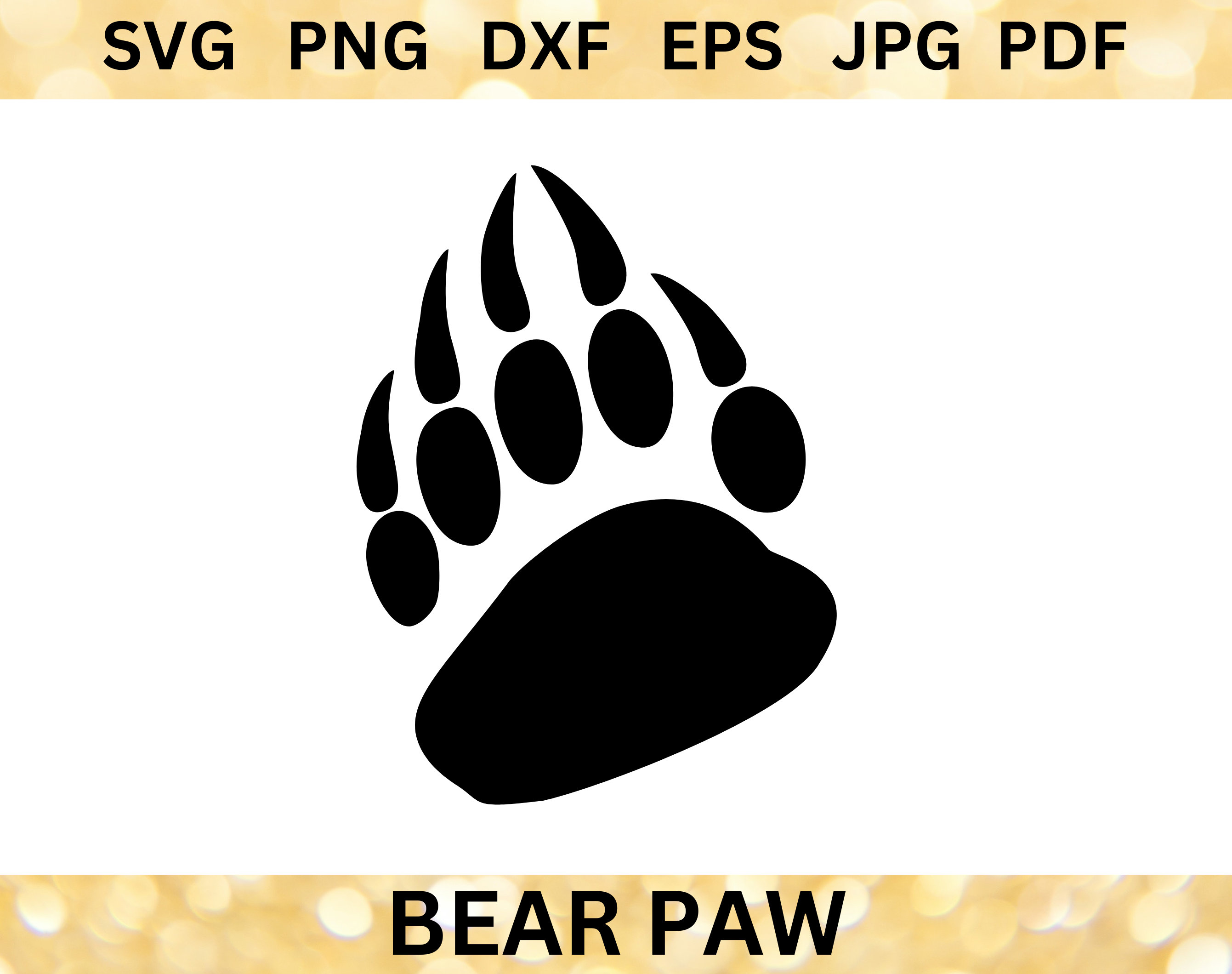 Native American Bear Paw Print