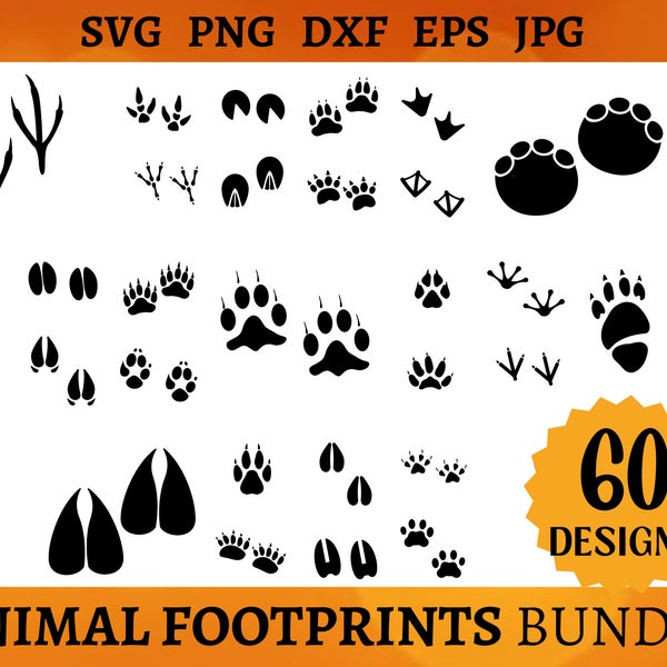 Animal Tracks Svg - Etsy