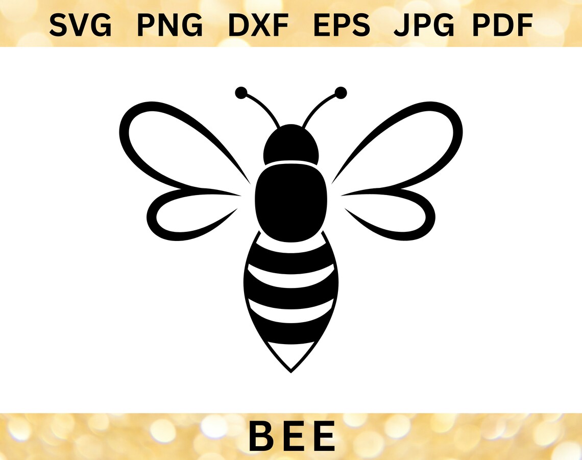BEE SVG File Honey Bee CRICUT Bee Cut Files Flying Bee Vector - Etsy