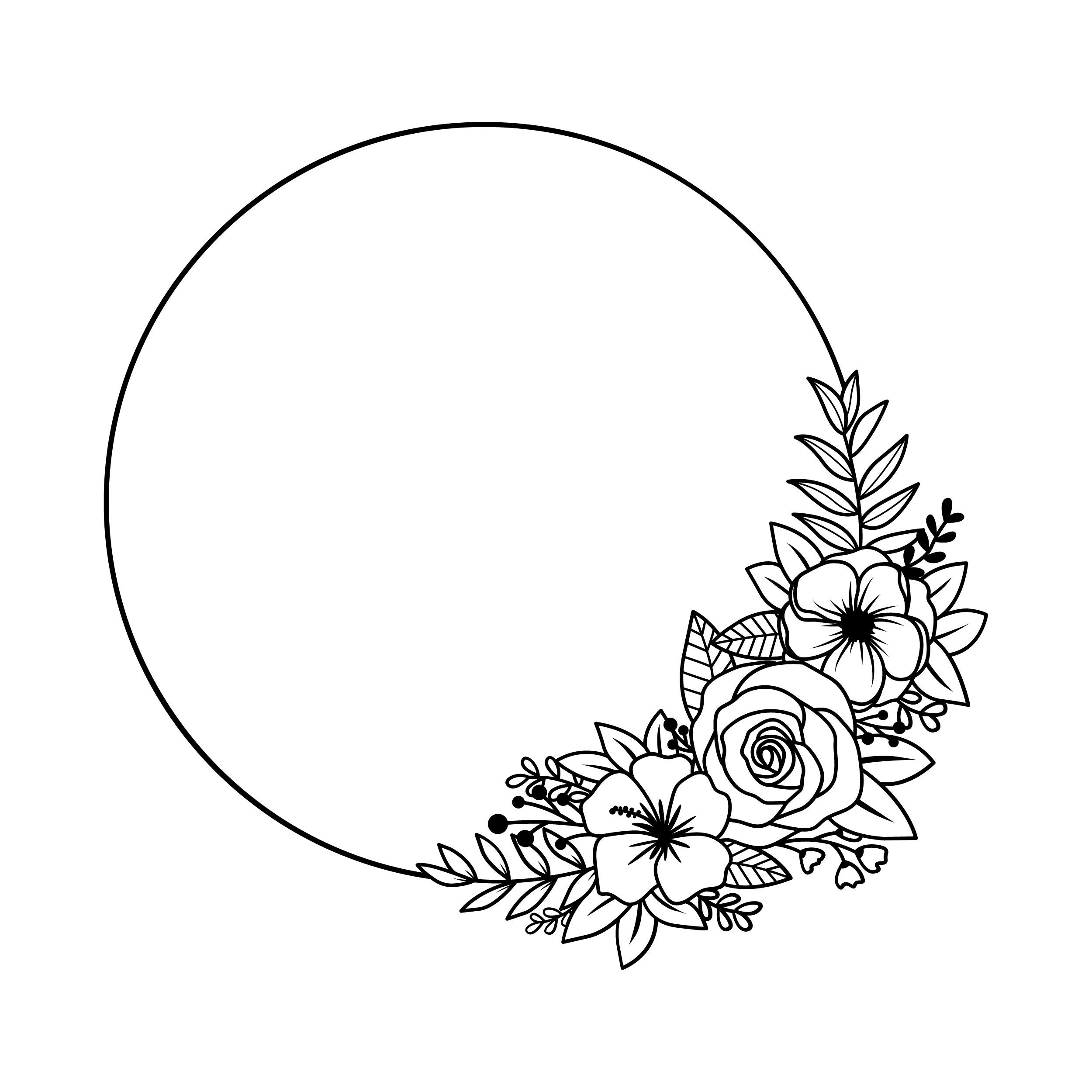 5 BLUMEN RAHMEN SVG Floral Umrandung Png für Shirt Tasse - Etsy Österreich