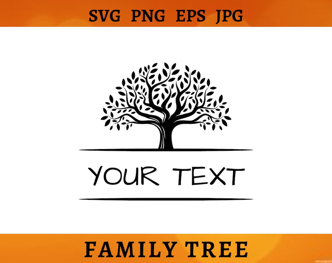 FAMILY TREE SVG Tree of Life Cricut Tree Split Monogram Svg Family Cut ...
