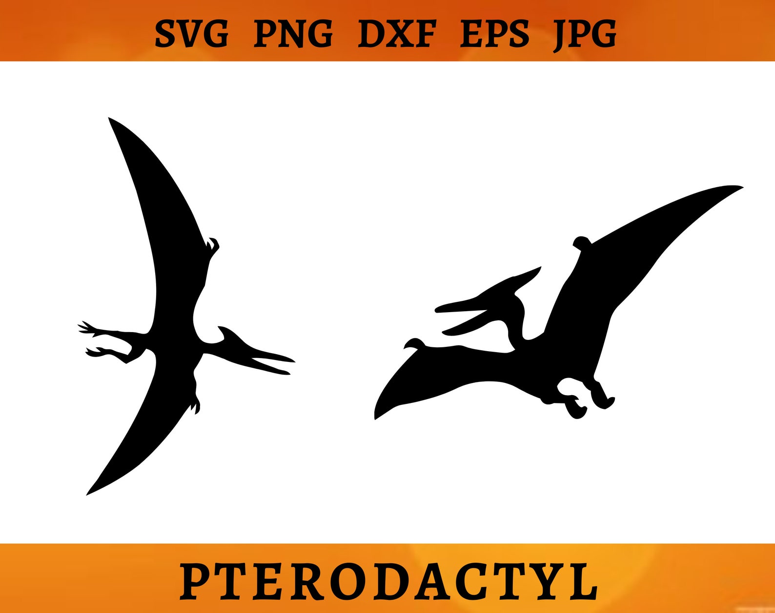 Pterodactyl Dinosaur SVG Dino Cut File Dinosaur CRICUT - Etsy