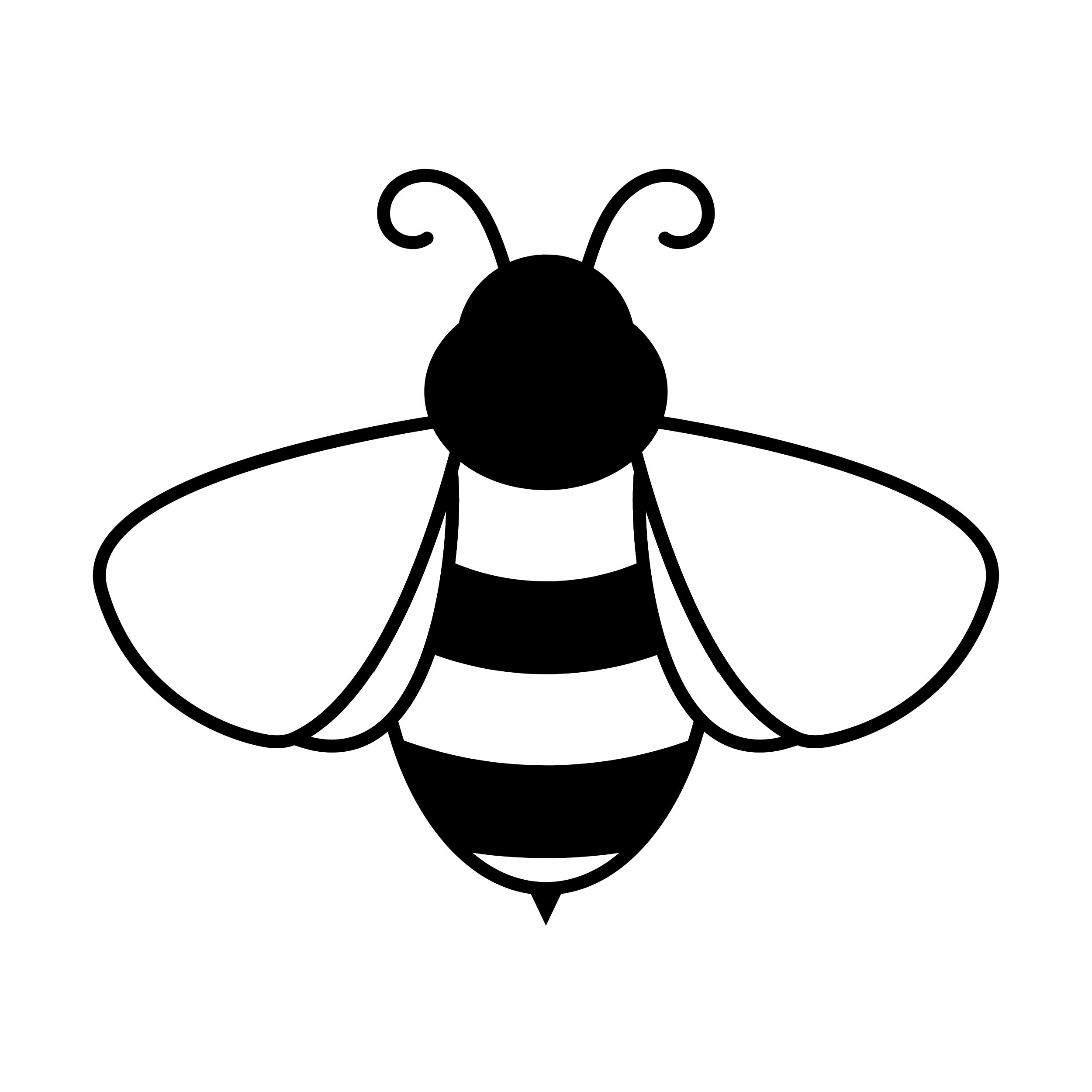 ABEJAS Archivo SVG Abejas de miel CRICUT Bee Cut Files Flying - Etsy México