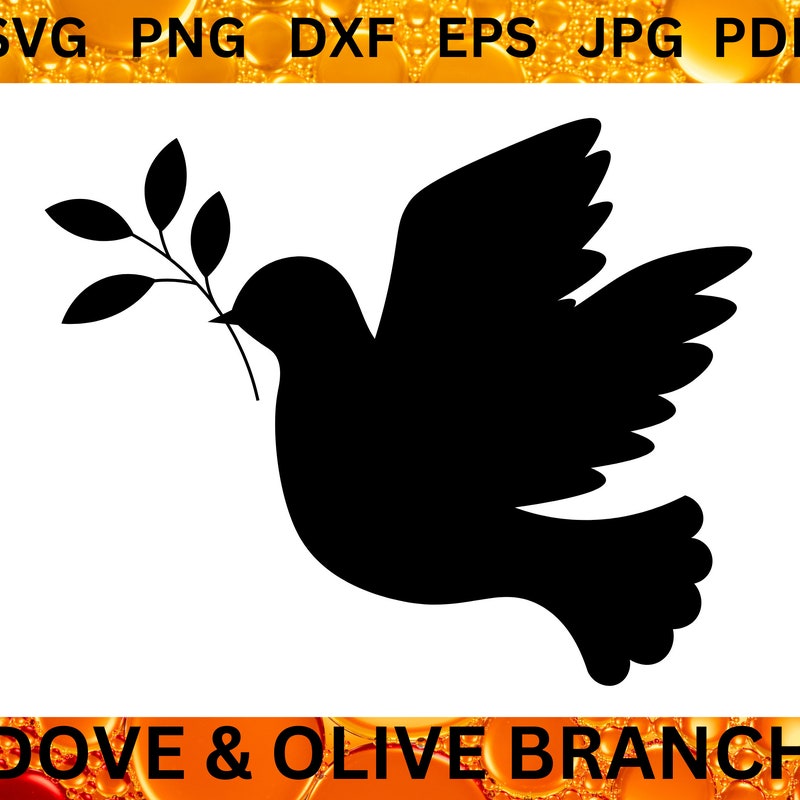 Dove and Cross Dxf File - Etsy