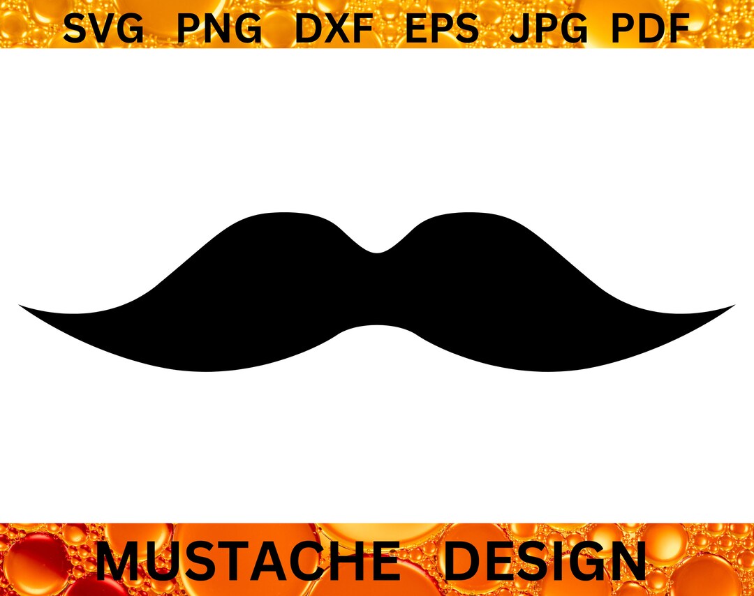MUSTACHE SVG File Barber CRICUT Father's Day Cut Files Moustache Funny ...