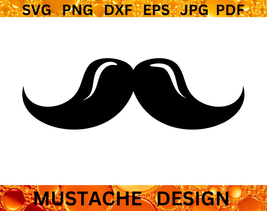 MUSTACHE SVG File Barber CRICUT Father's Day Cut Files Moustache Funny ...