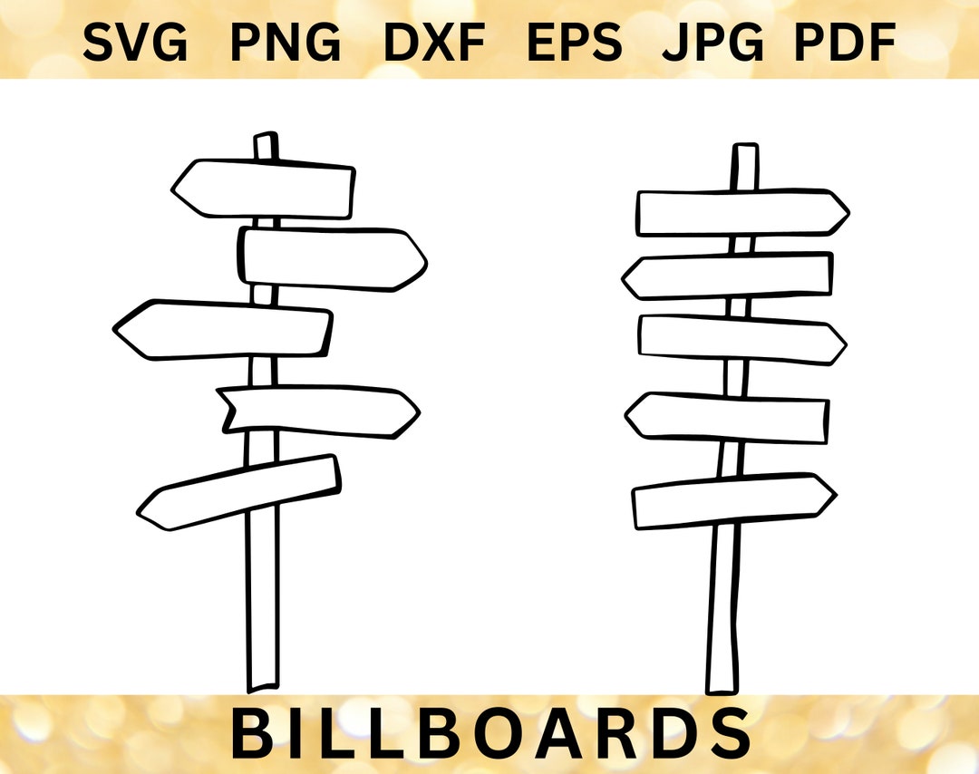 SIGNPOST SVG Wooden Arrow CRICUT Road Sign Cut Files Road Trip ...