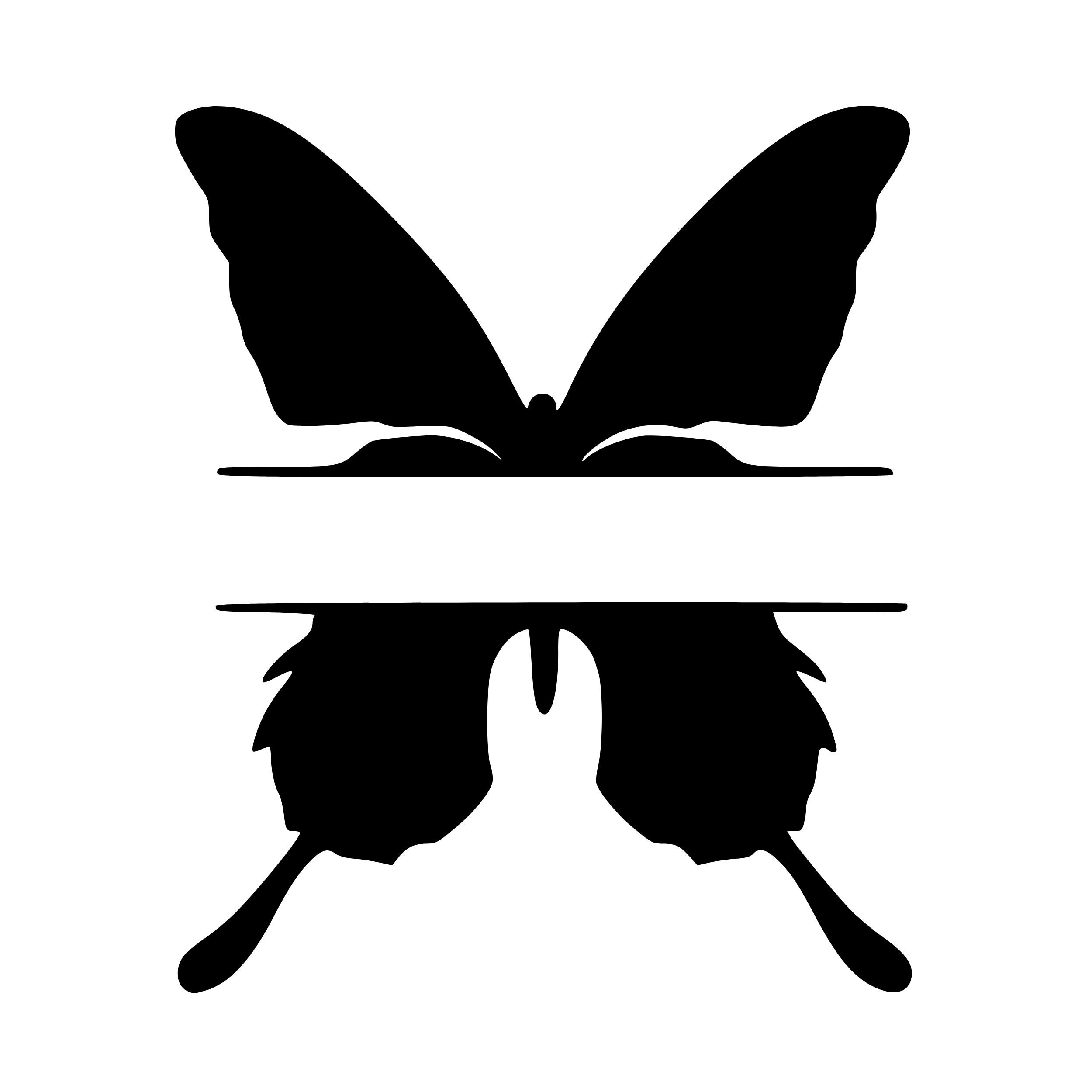 25 BUTTERFLY SPLIT Svg Bundle Floral Butterfly Frame CRICUT - Etsy