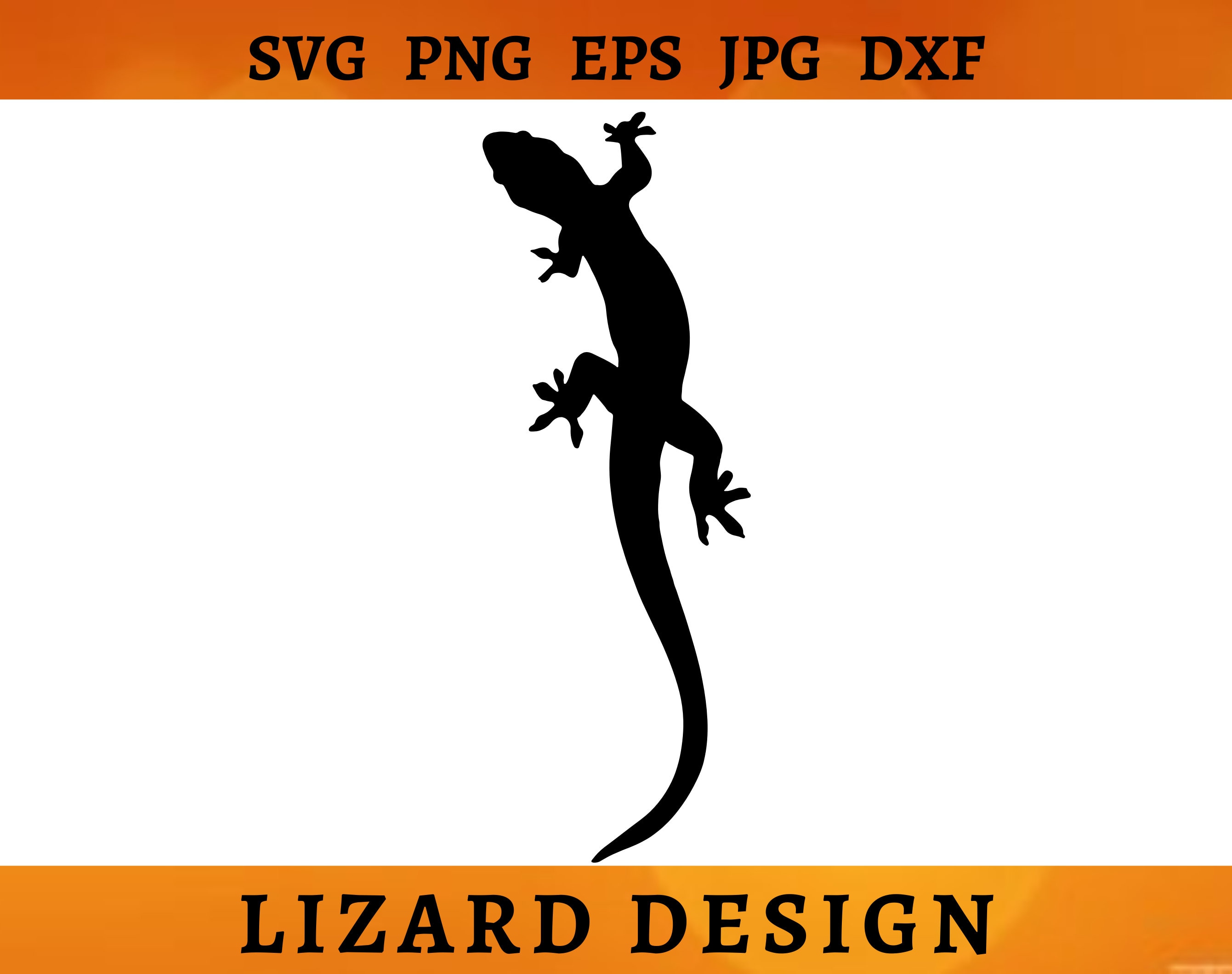 Lizard SVG Gecko CRICUT Reptile Png for Shirts Salamander Cut - Etsy