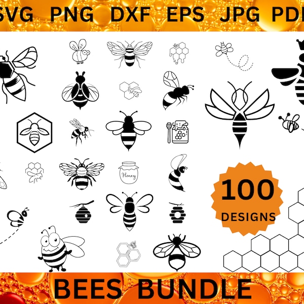 Bee Svg - Etsy