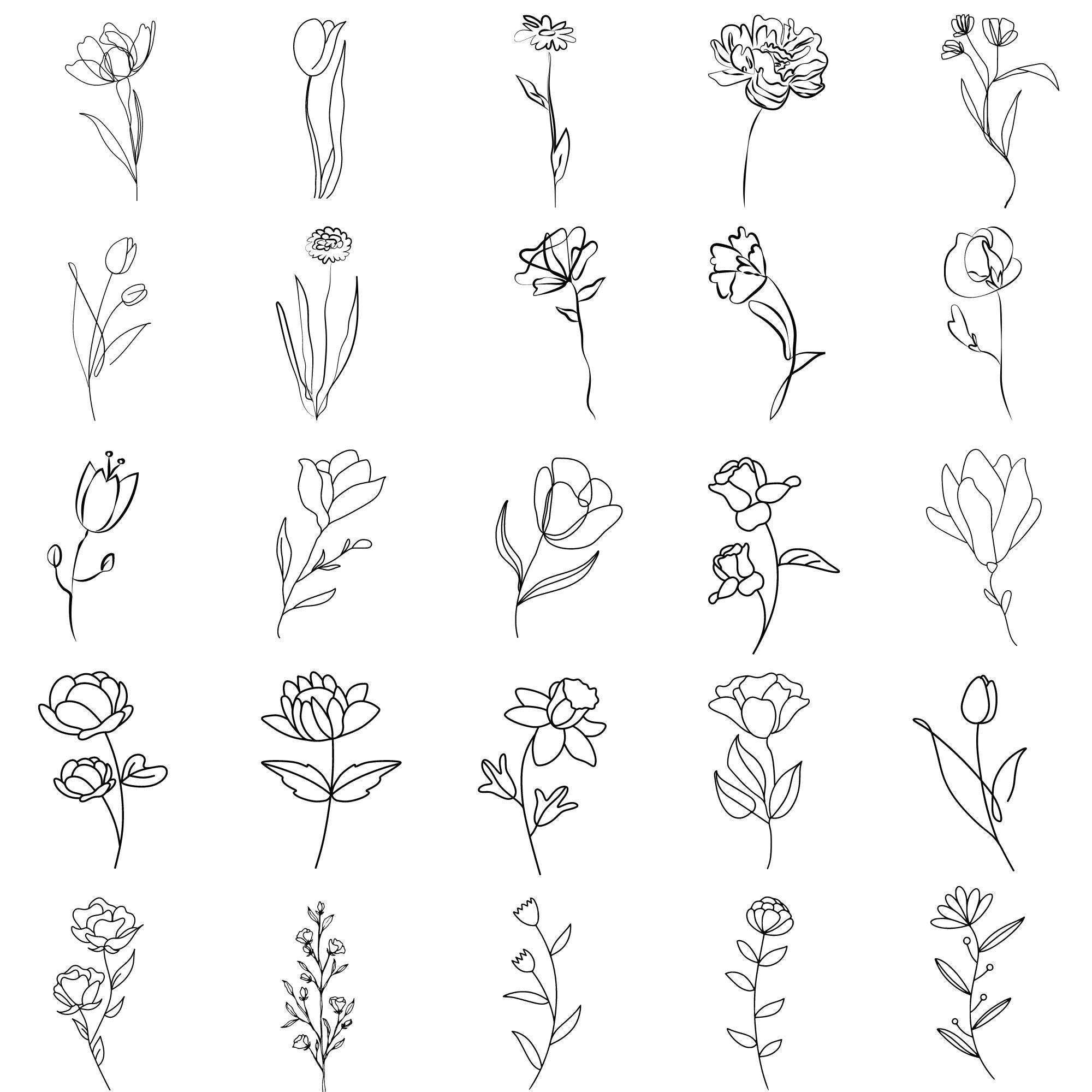 101 FLOWER SVG BUNDEL Wildflowers Svg Floral Plant Leaves Svg - Etsy Australia