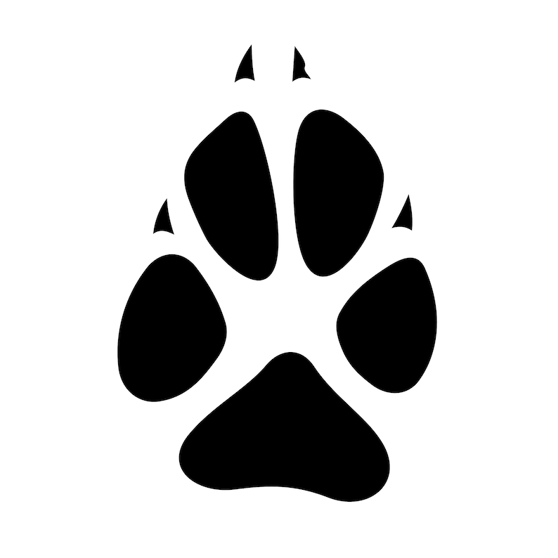 60 ANIMAL FOOTPRINTS Svg Bundle Footstep Svg Animal Paw CRICUT Wildlife ...