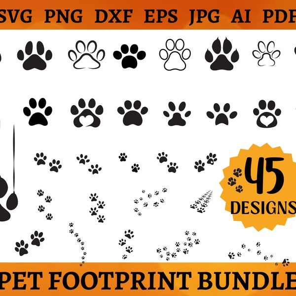 Cat Paw Print - Etsy