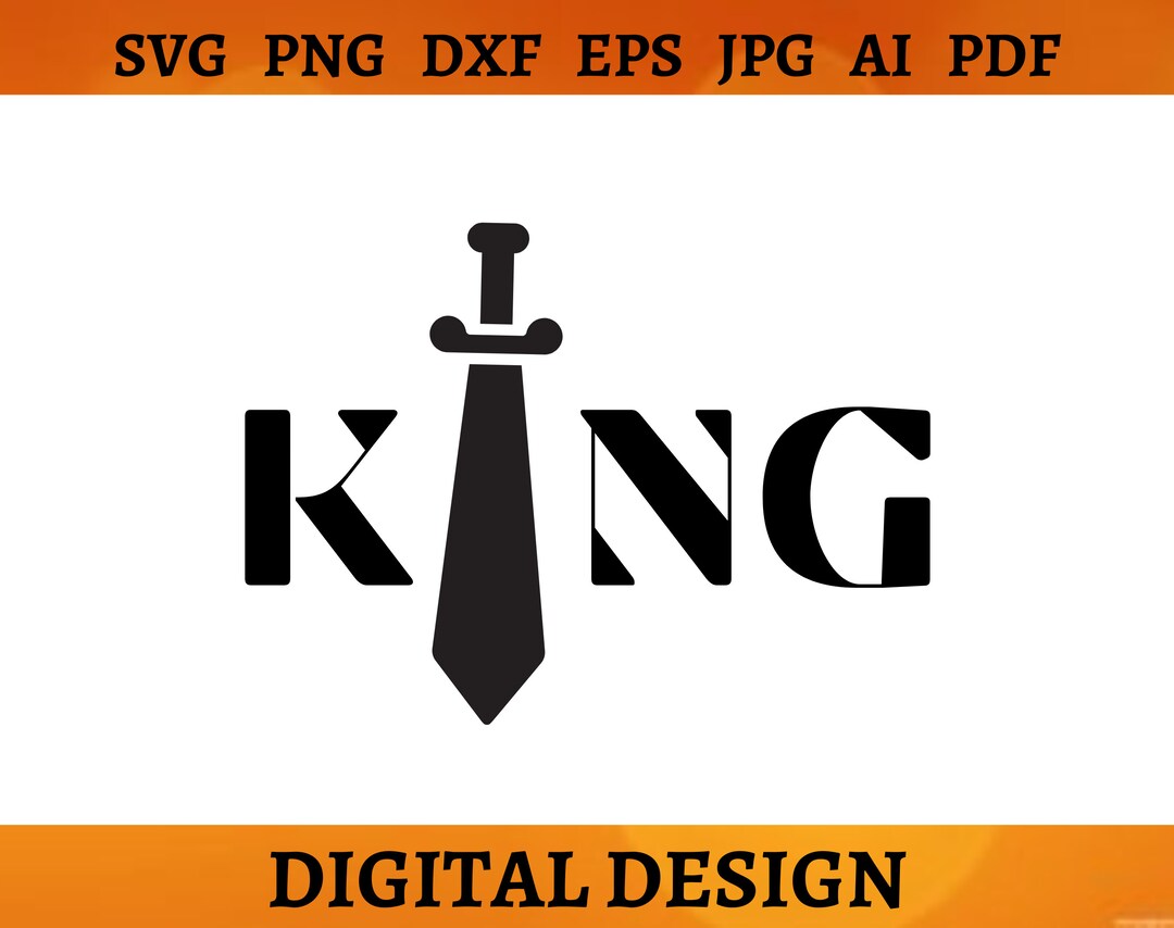 KING SVG King Sword Transparent Background for Shirt Cup Vehicle King ...