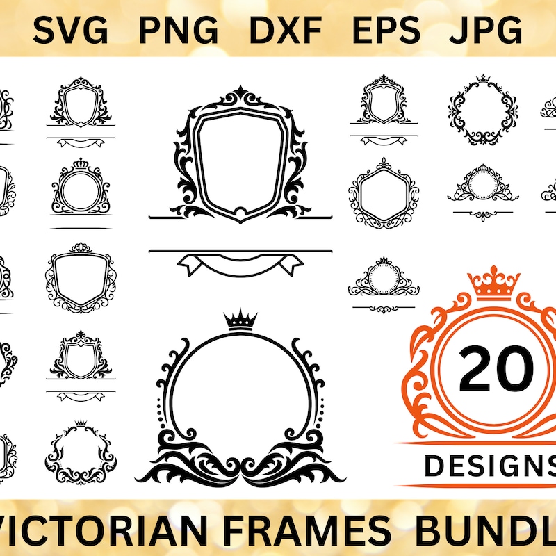 Victorian Borders - Etsy
