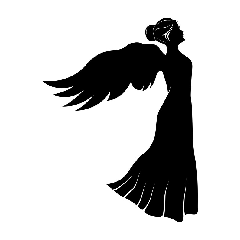 Angel SVG File Angel CRICUT Angel Wings PNG Heaven Vector Art - Etsy