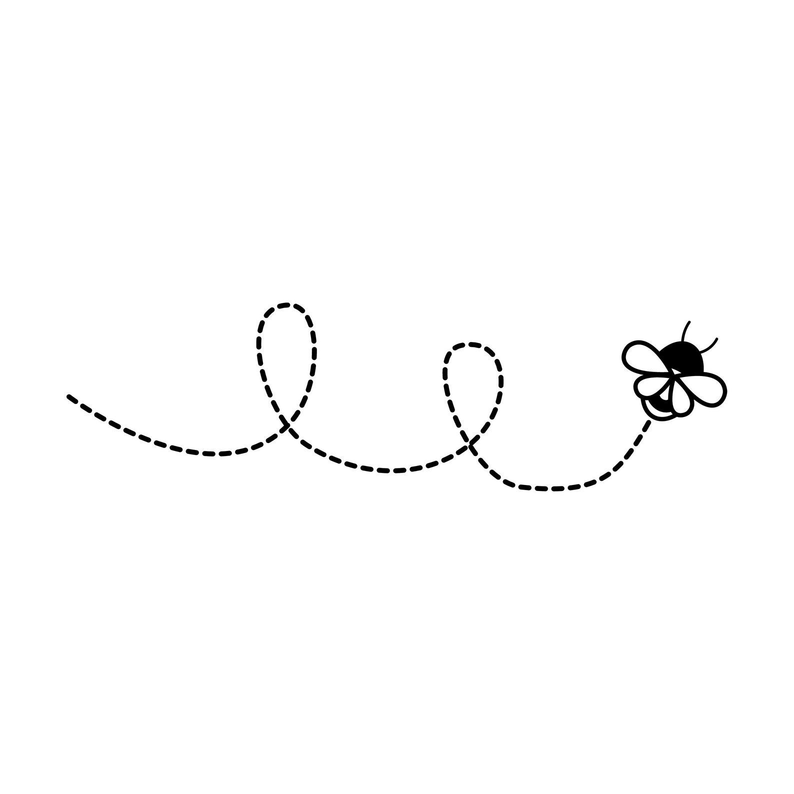 FLYING BEES Svg File Honey Bee CRICUT Bee Path Cut Files Flying Bee ...