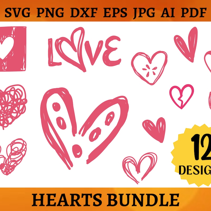 Heart Svg Files - Etsy