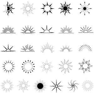 101 SUN SVG Bundle Sunshine SVG Files Summer Clipart Boho Sun Cut Files ...