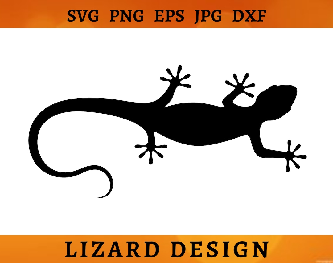 Lizard SVG Gecko CRICUT Reptile Png for Shirts Salamander Cut Files ...
