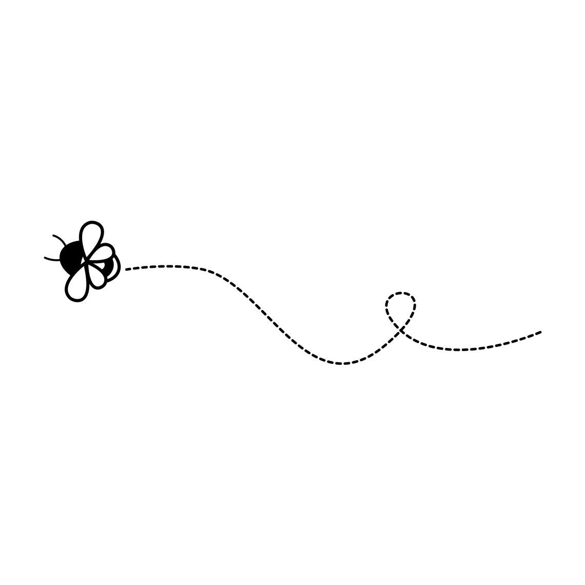 FLYING BEES Svg File Honey Bee CRICUT Bee Path Cut Files Flying Bee ...