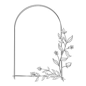 11 BOTANICAL BORDER Svg Bundle Flower Frames Svg Floral Border Cricut ...